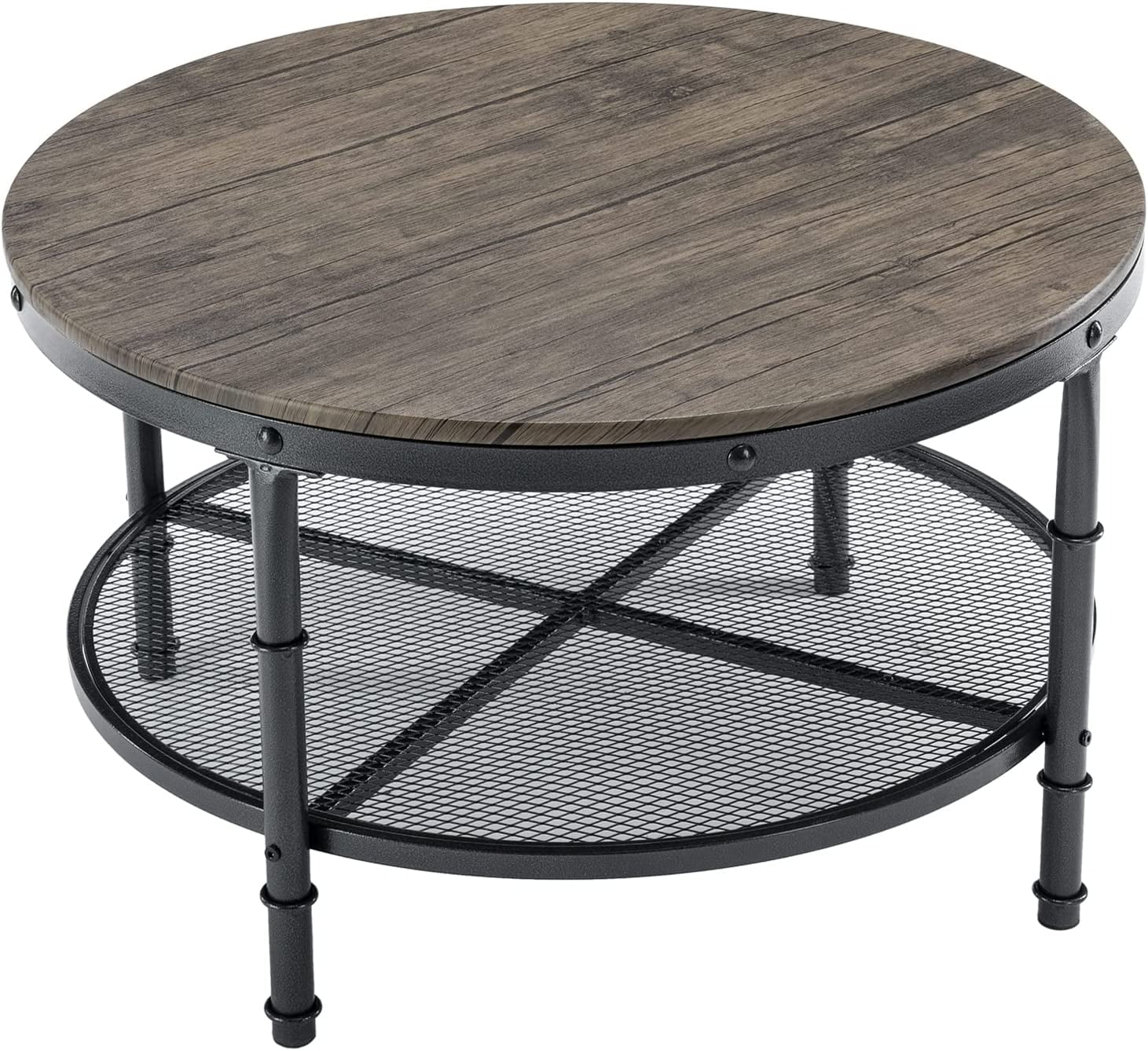 Round Coffee Tables Living Room, 31.5" Round Coffee Table with Storage ...