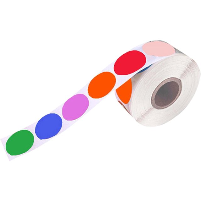 Round Color Labels on, 500 Stickers, 1 Inch Diameter - Walmart.com