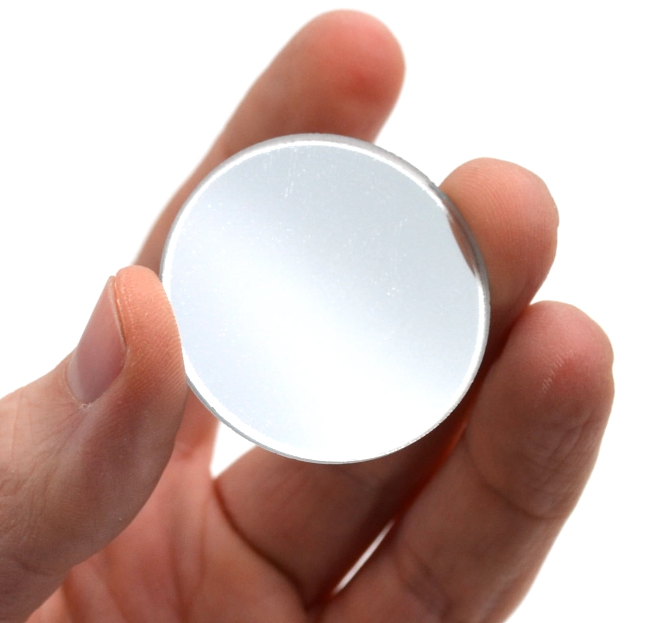 Round Concave Glass Mirror - 1.5" (38mm) Diameter - 200mm Focal Length ...