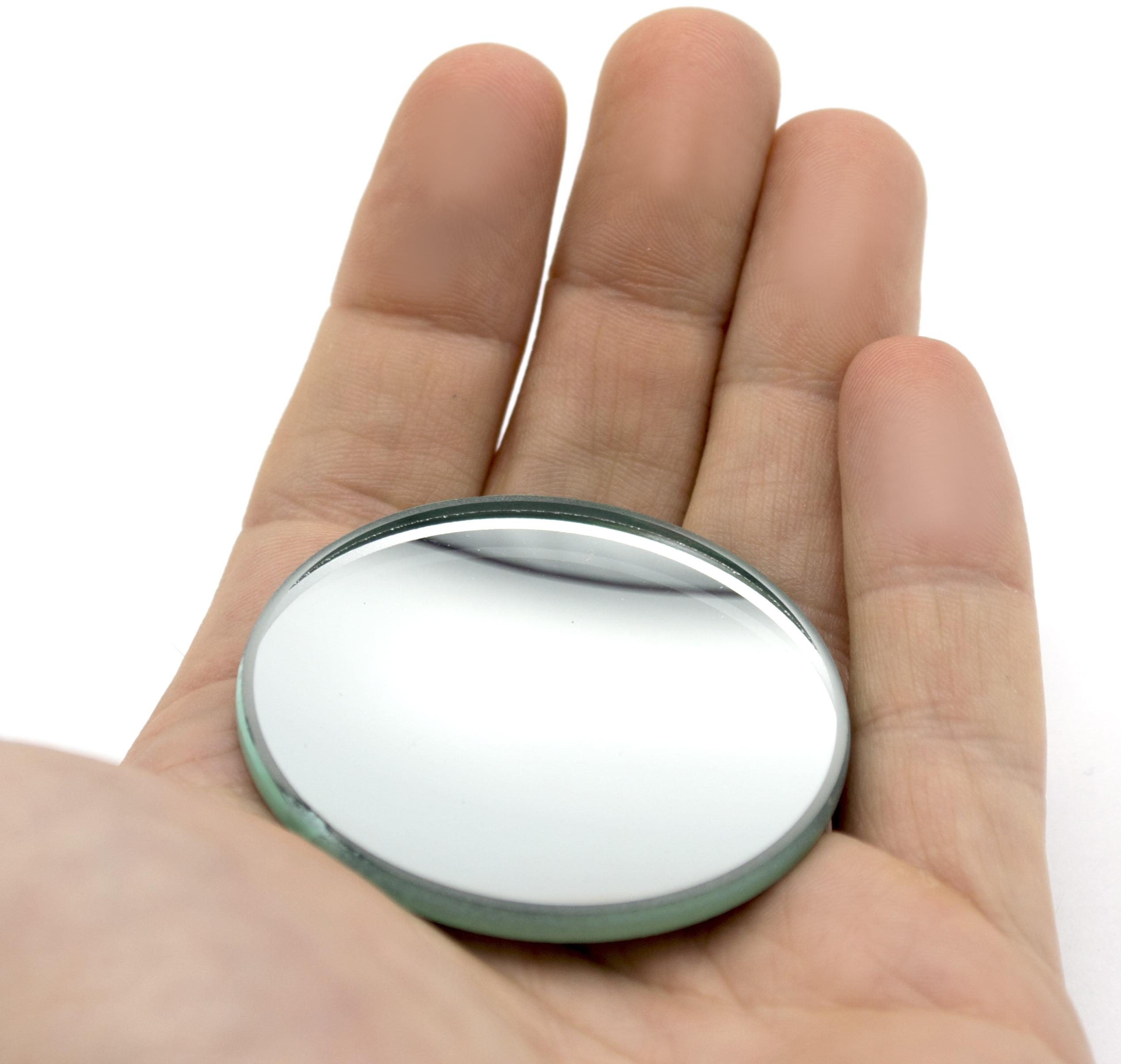 Round Concave Glass Mirror - 2" (50mm) Diameter - 50mm Focal Length - 3 ...