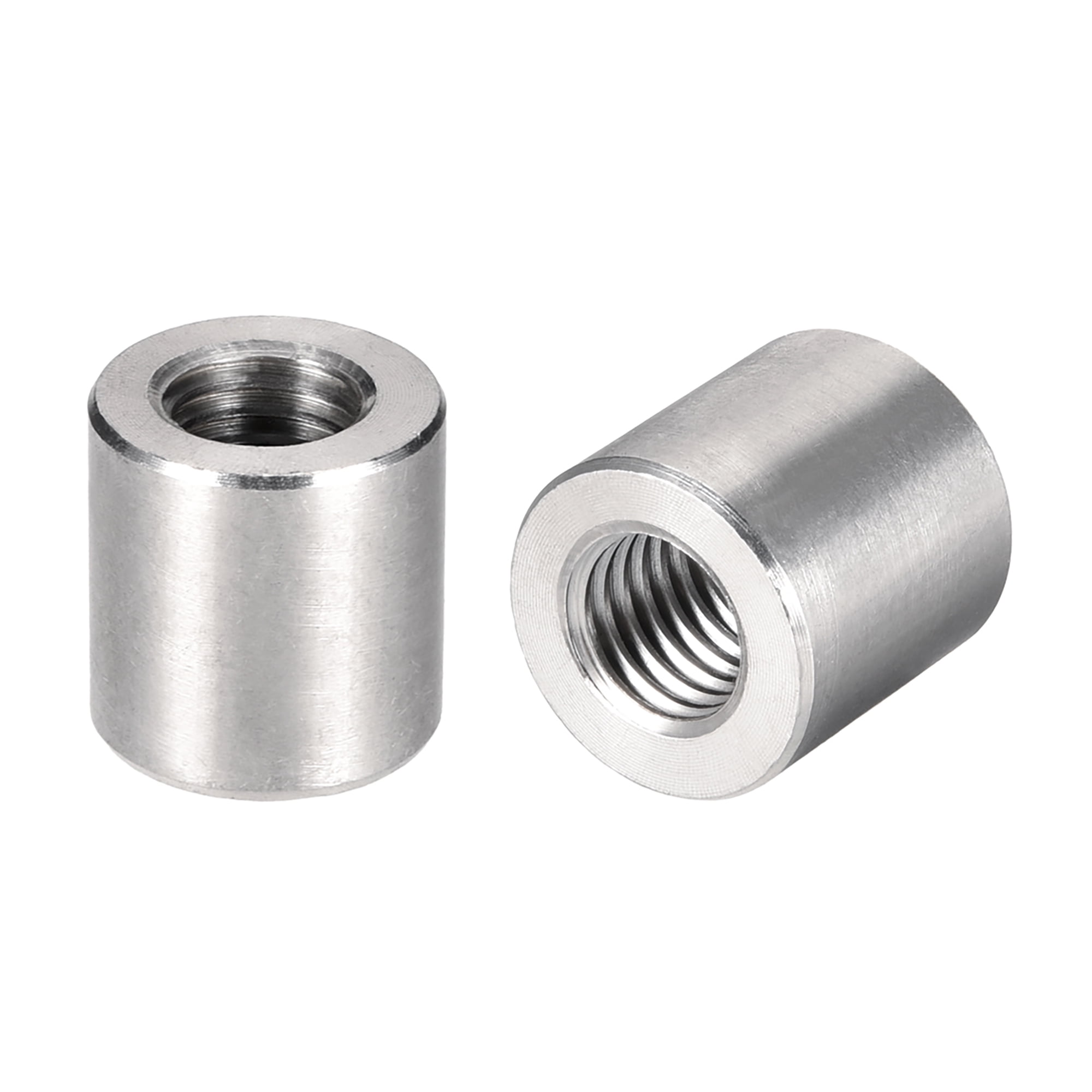 Round Connector Nuts, M12x20mm Height Sleeve Rod Nut Stainless steel 10 ...
