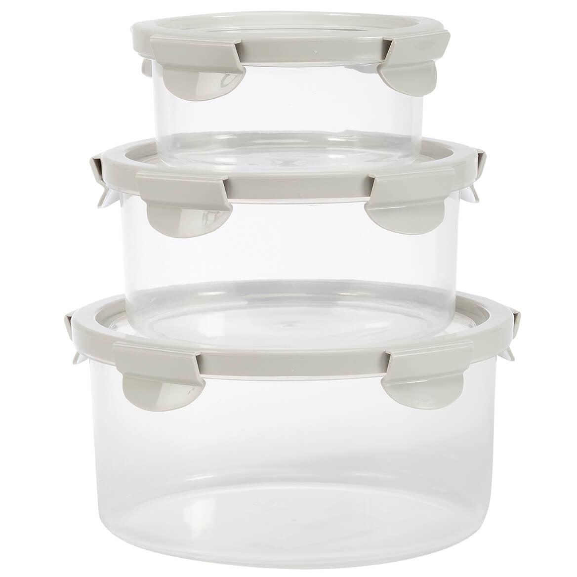 Round Containers with Stretch Lids Set 3 - Walmart.com