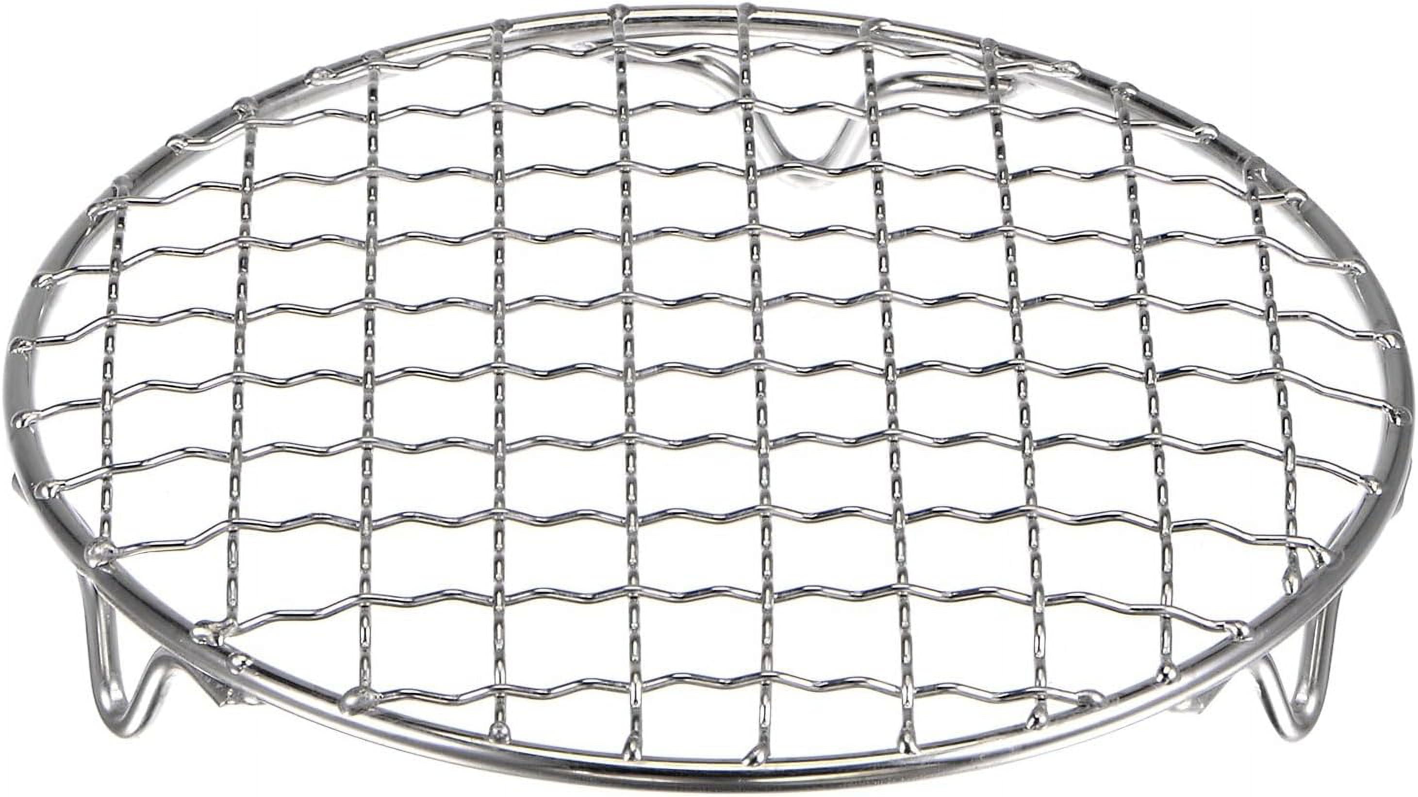 Round Cooking Rack,6-inch 201 Stainless Steel Cross Wire Barbecue Grill ...