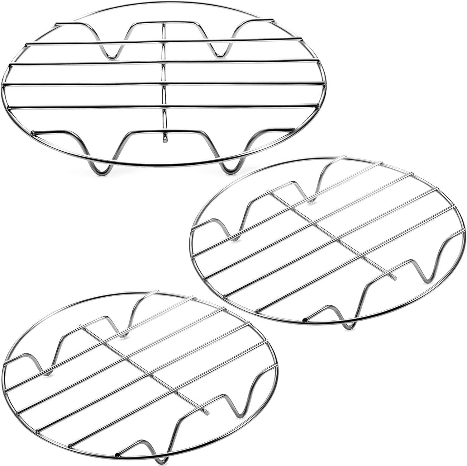 Round Cooling Cooking Racks - Size 7” & 9”& 10”- Stainless Steel Round ...