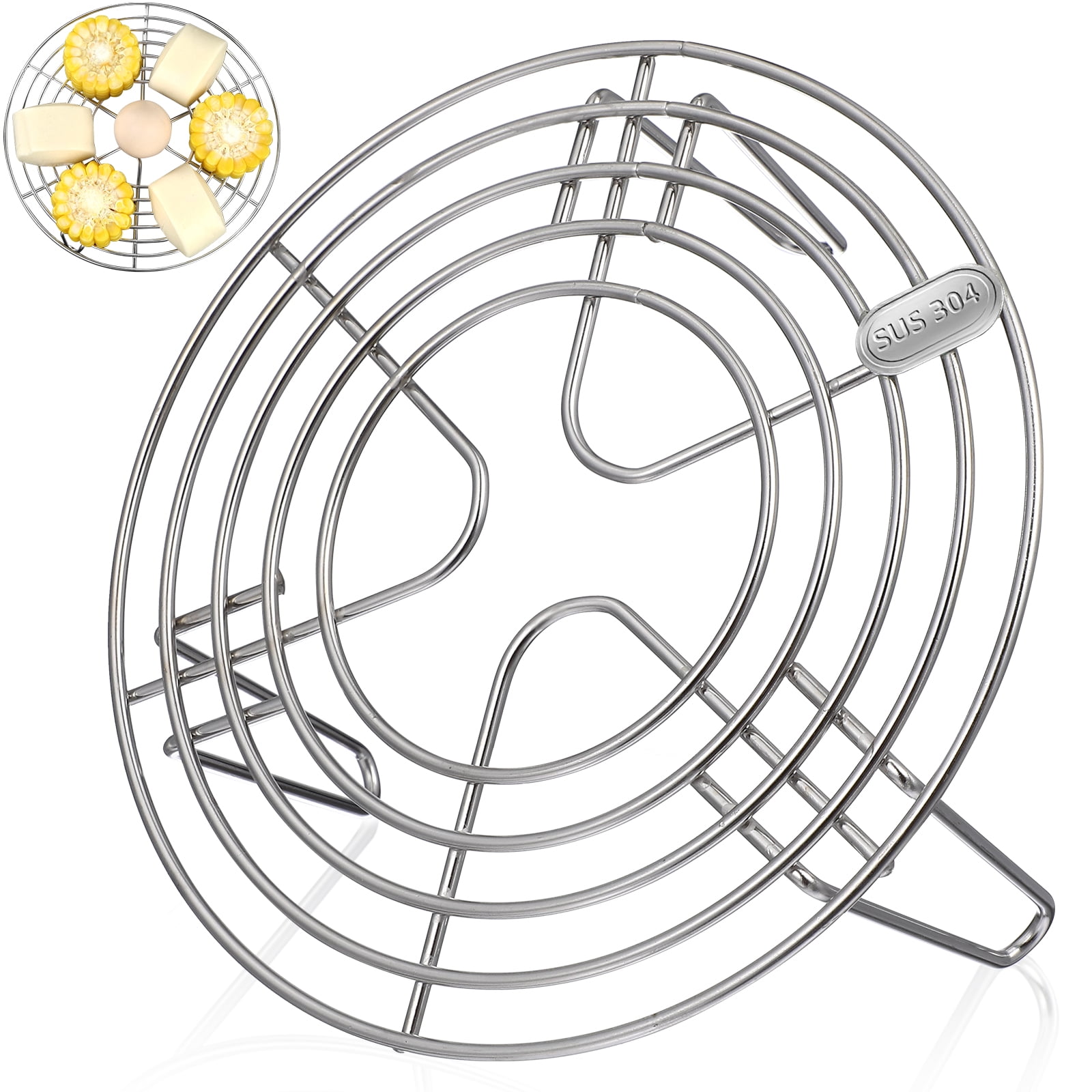 Round Cooling Rack Stainless Steel Steamer Rack Circle Wire Cooling ...