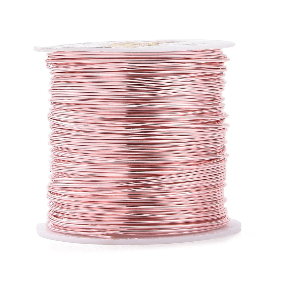 Round Copper Craft Wire Copper Beading Wire Long-Lasting Plated Pink 21 ...