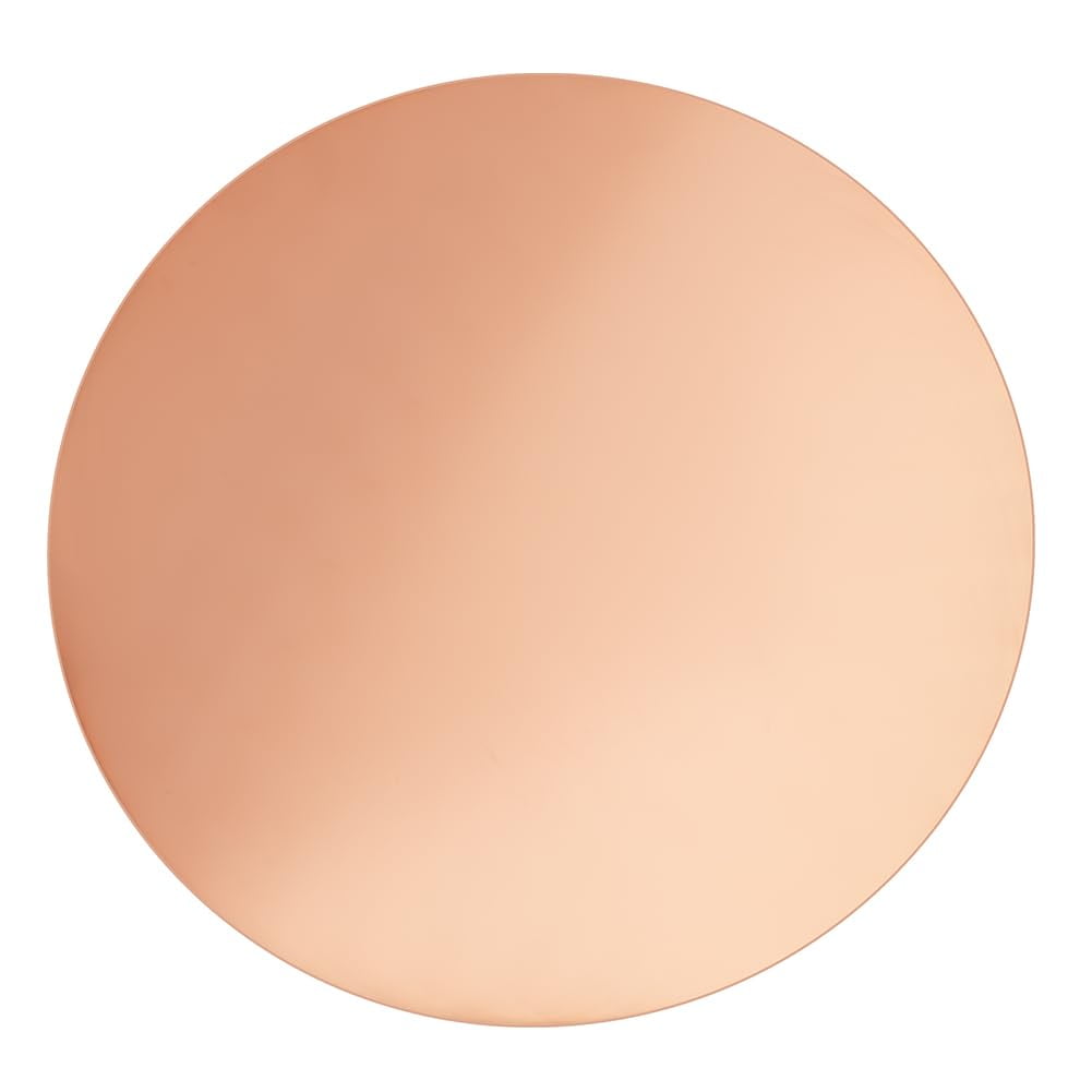 Round Copper Sheet 2mm Thick Flat Round Copper Disc 3.9 Inch in ...