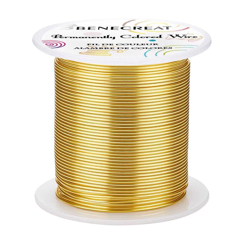 Round Copper Wire for Wire Wrapped Jewelry Making Light Gold 18 Gauge ...
