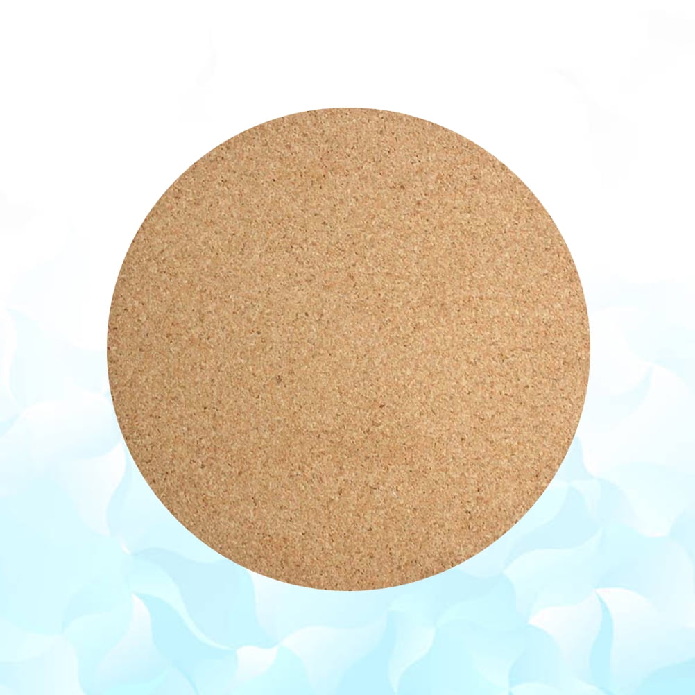 Round Cork Boards Natural Environmental Protection Cork Sticky Bulletin ...