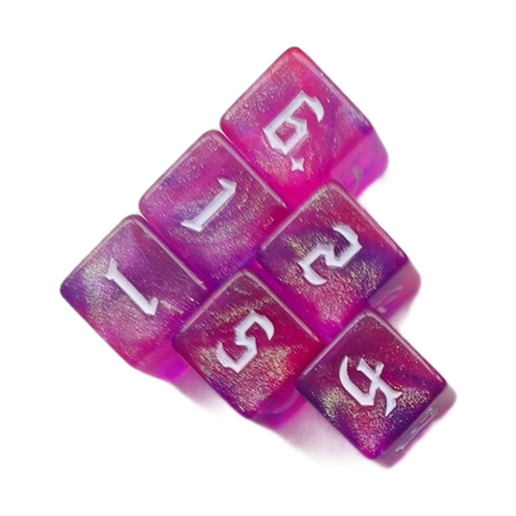 Round Corner 16mm D6 Dices Cubes Large Number Acrylic 6 Sided ...
