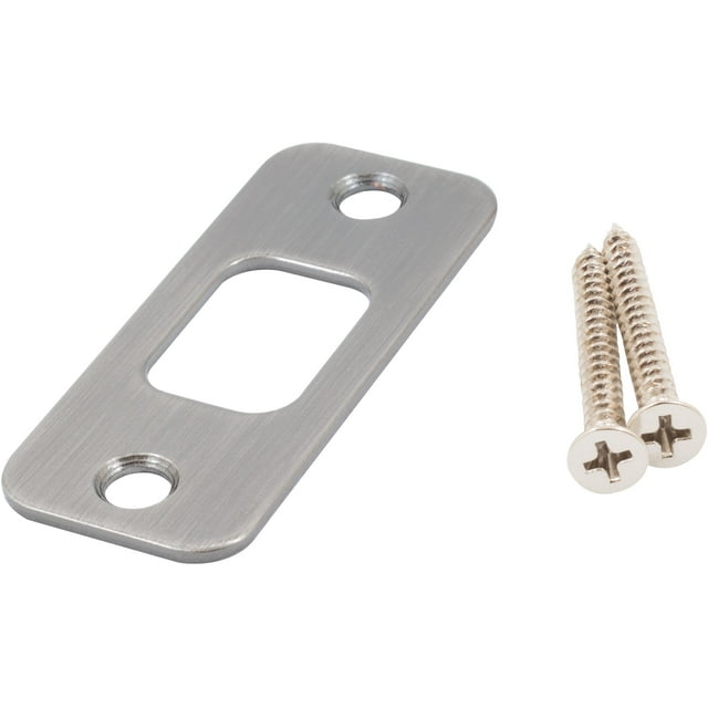 Round Corner Deadbolt Strike Plate, 1-1/8" x 2-3/4", 2-1/8" Center-to ...