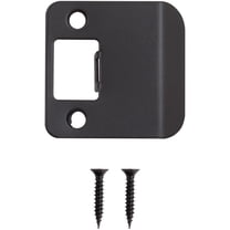 Deltana, Extended Lip Strike Plate, 2-1/4" x 2-1/4", Paint Black ...