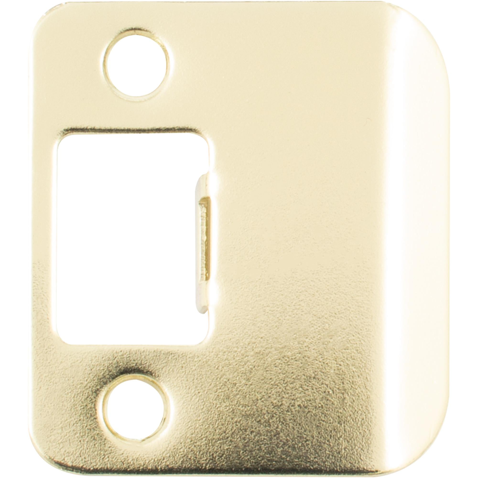 Round Corner Extended Lip Strike Plate, 2-1/4" x 1-1/2", (2" Overall ...