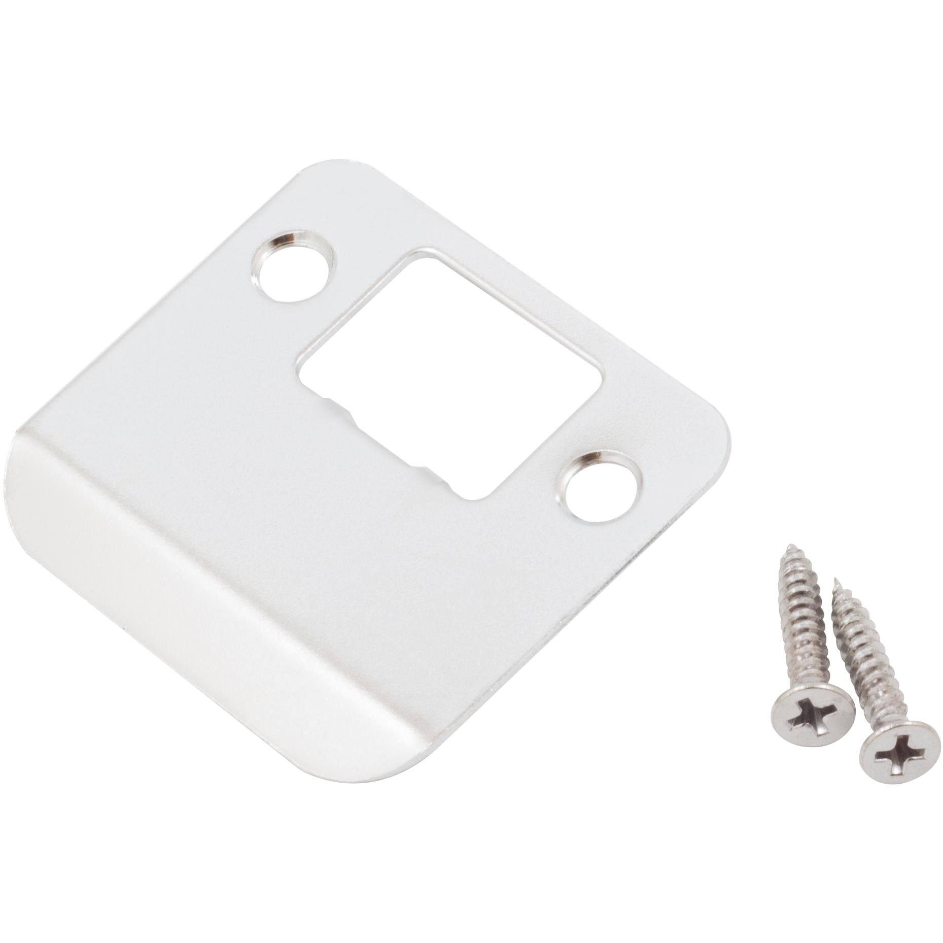 Round Corner Extended Lip Strike Plate, 2-1/4" x 1-1/2", (2" Overall ...