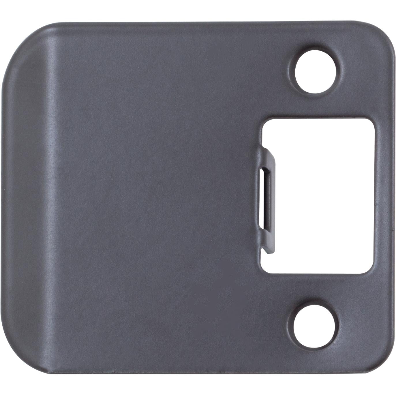"Stone Harbor Hardware Matte Black Extended Lip Strike Plate, 2-1/4"" x ...