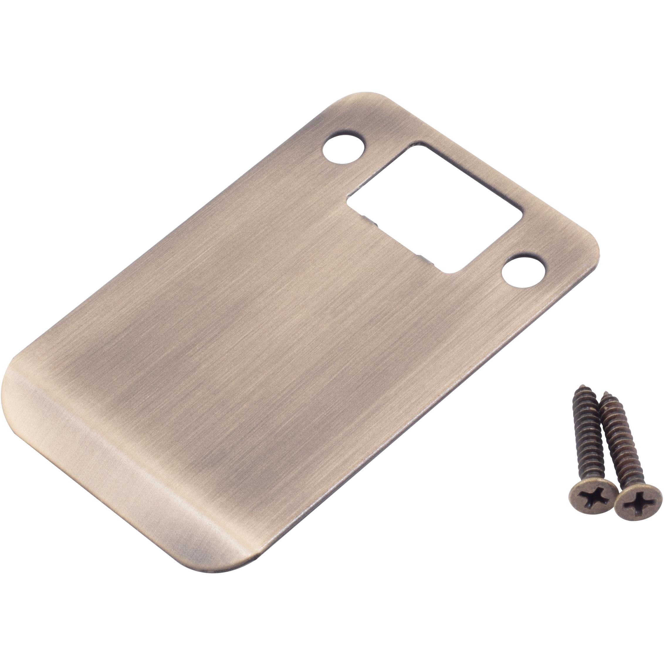 Round Corner Extended Lip Strike Plate, 2-1/4" x 3", (3-1/2" Overall ...