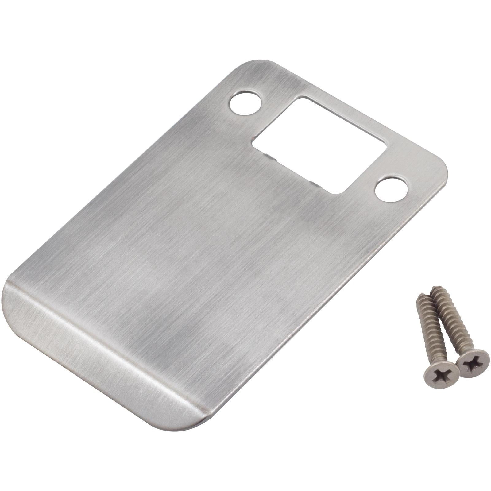 Round Corner Extended Lip Strike Plate, 2-1/4" x 3", (3-1/2" Overall ...