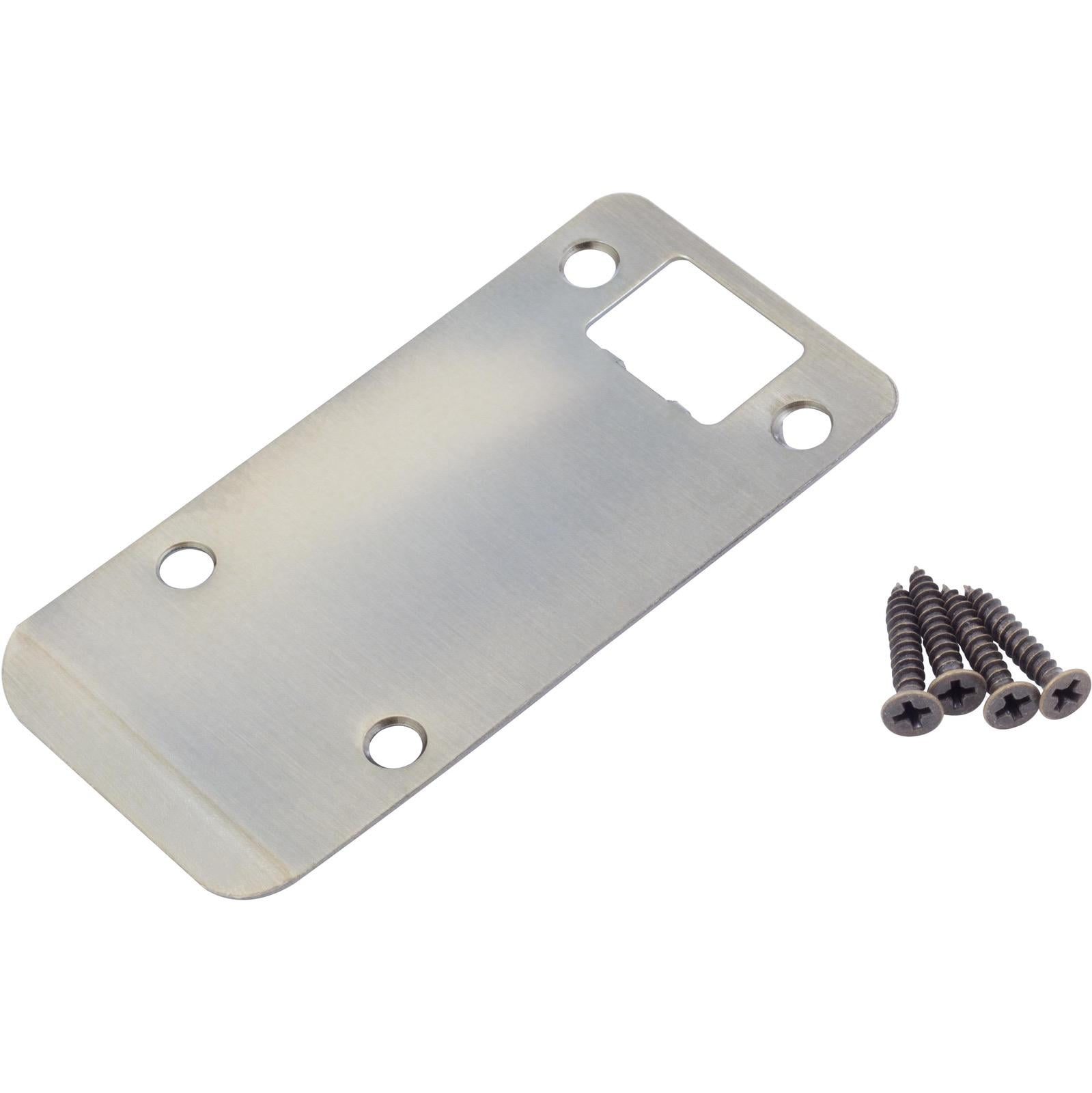 Round Corner Extended Lip Strike Plate, 2-1/4" x 4", (4-1/2" Overall ...