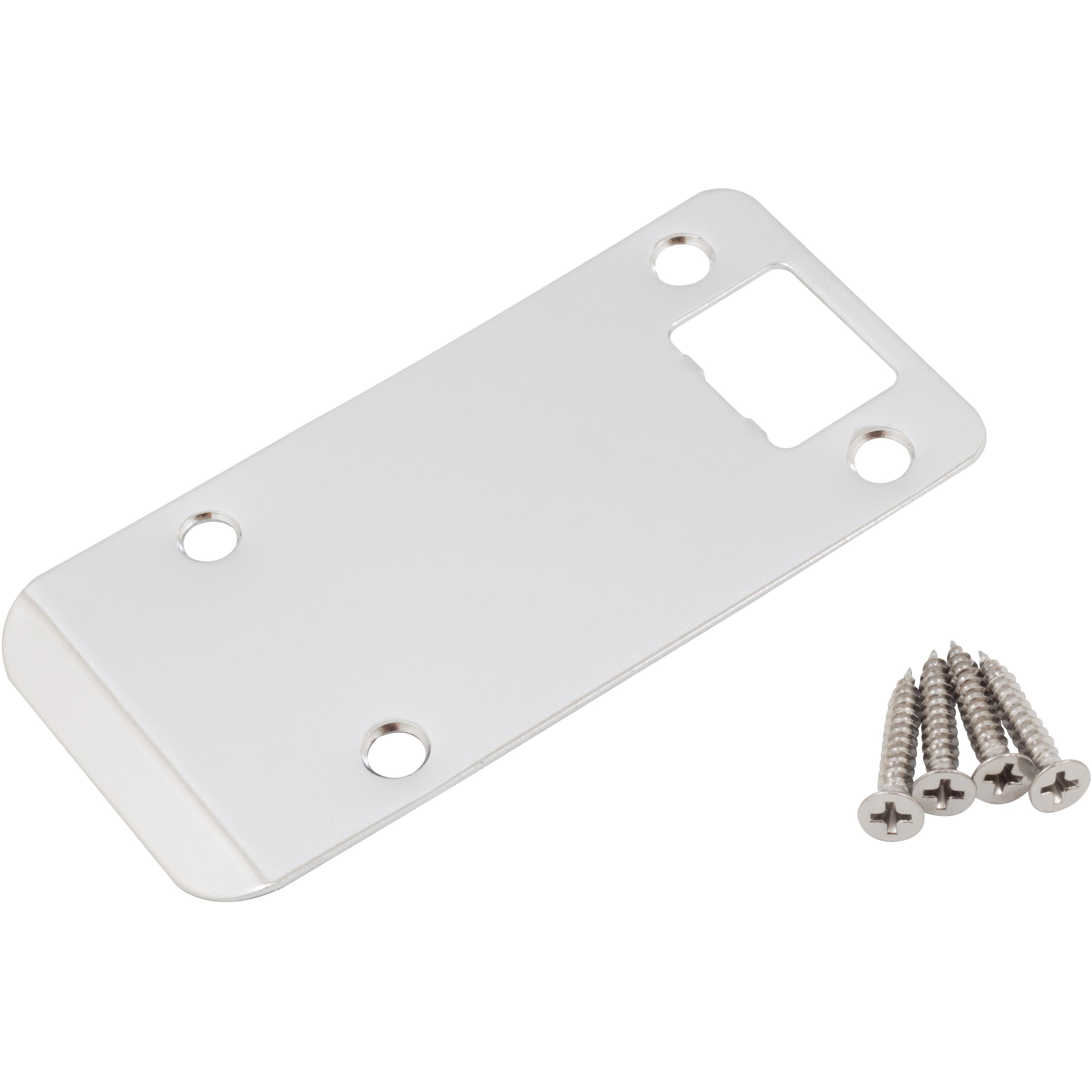 Round Corner Extended Lip Strike Plate, 2-1/4" x 4", (4-1/2" Overall ...