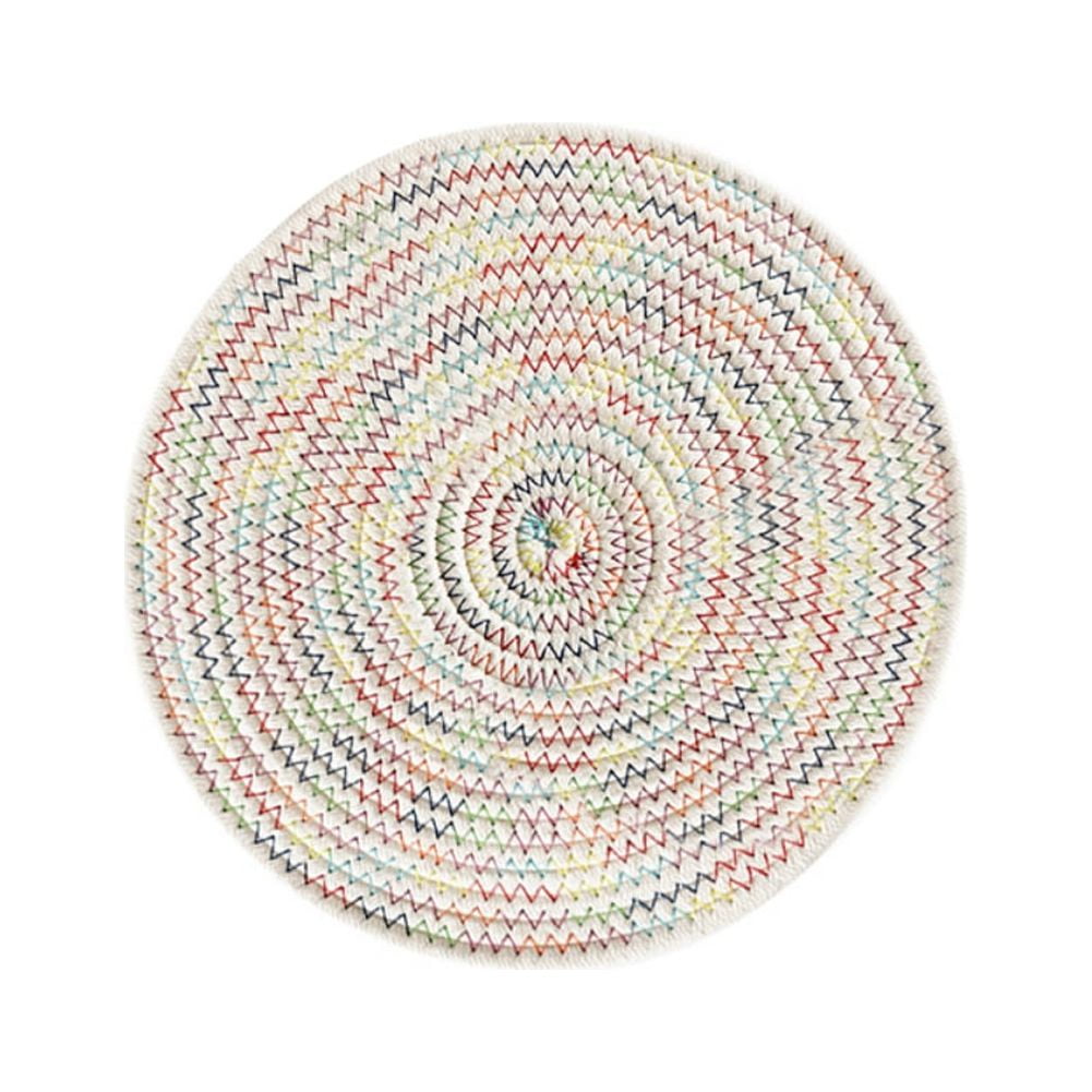 Round Cotton Placemats, 13 inch Diameter, Plate Mat, Pot Holders, Hot ...
