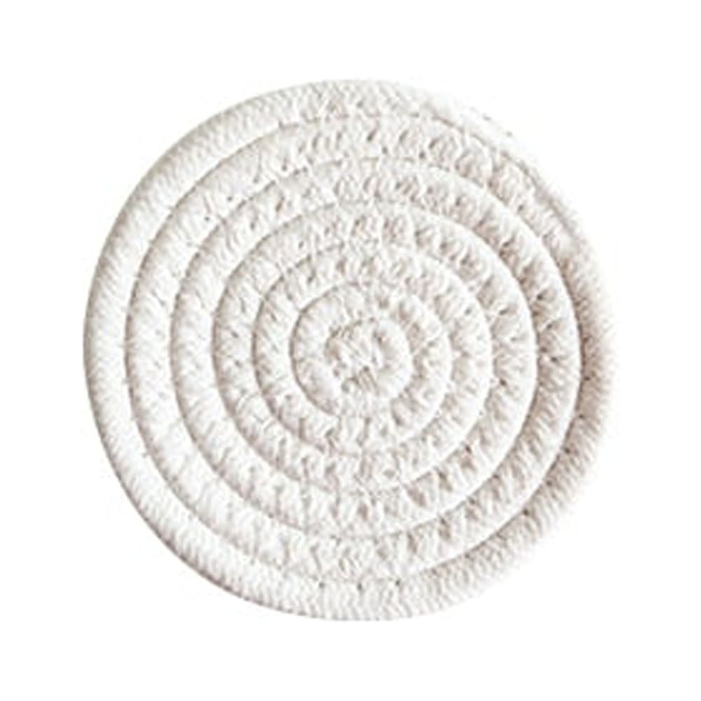 Round Cotton Placemats Set of 4 in Glam, 4.3 inch Diameter, Plate Mat ...