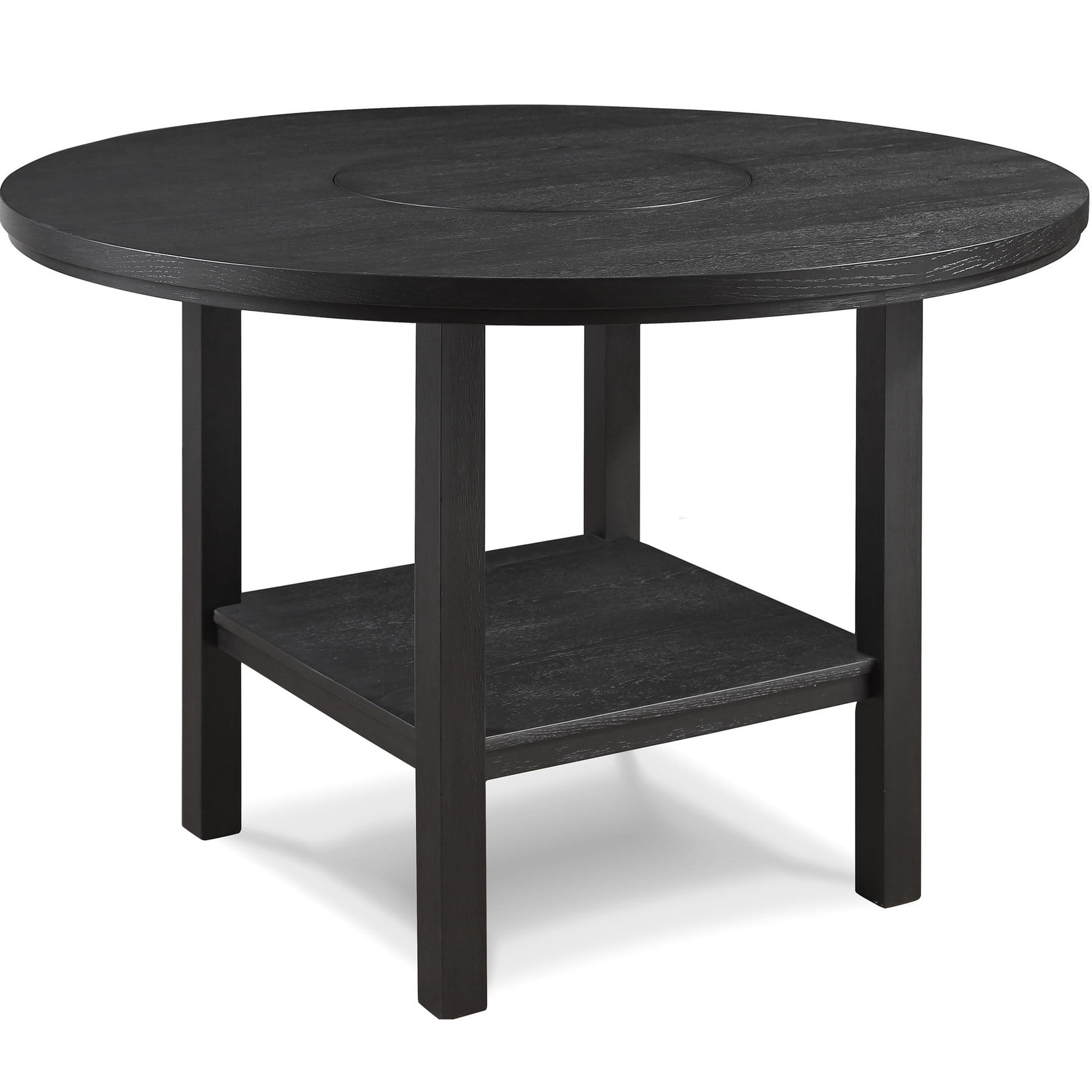 Round Counter Height Dining Table with Shelf / Functional for Dining ...