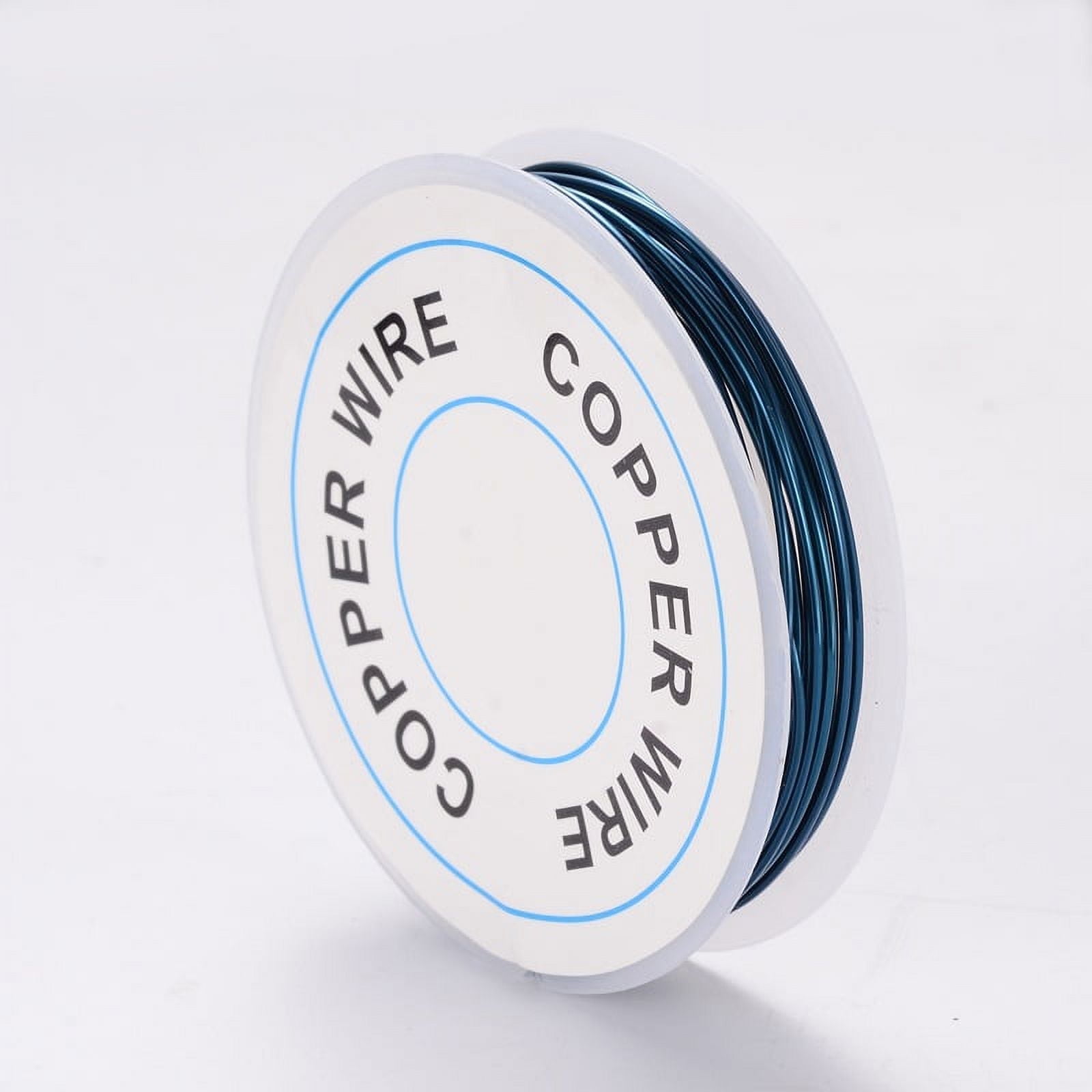 Round Craft Copper Wire Steel Blue 18 Gauge 1mm about 8.2 Feet(2.5m ...