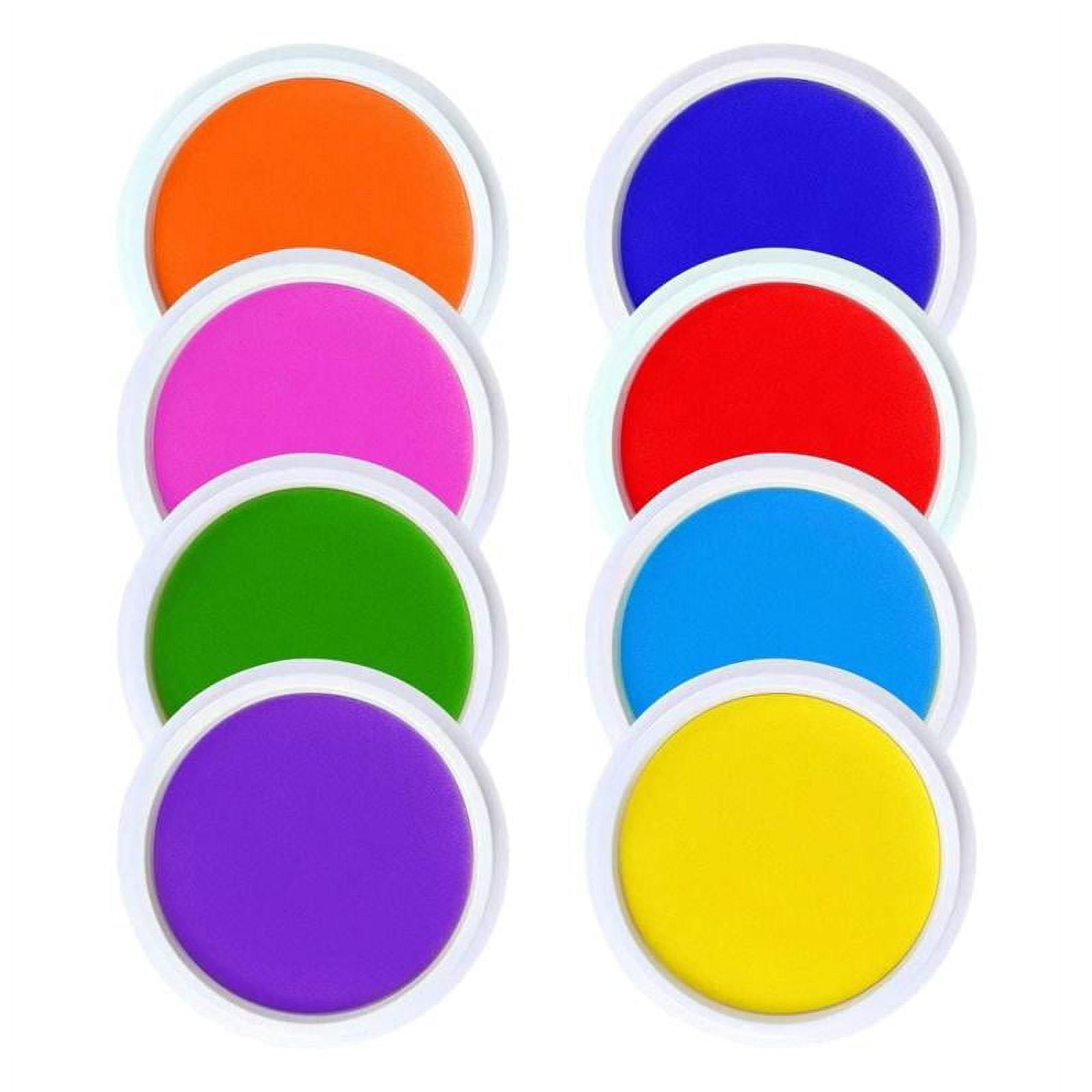 Round Craft Ink Pad Washable Creative Multi-Colored Large Vivid 18cm ...