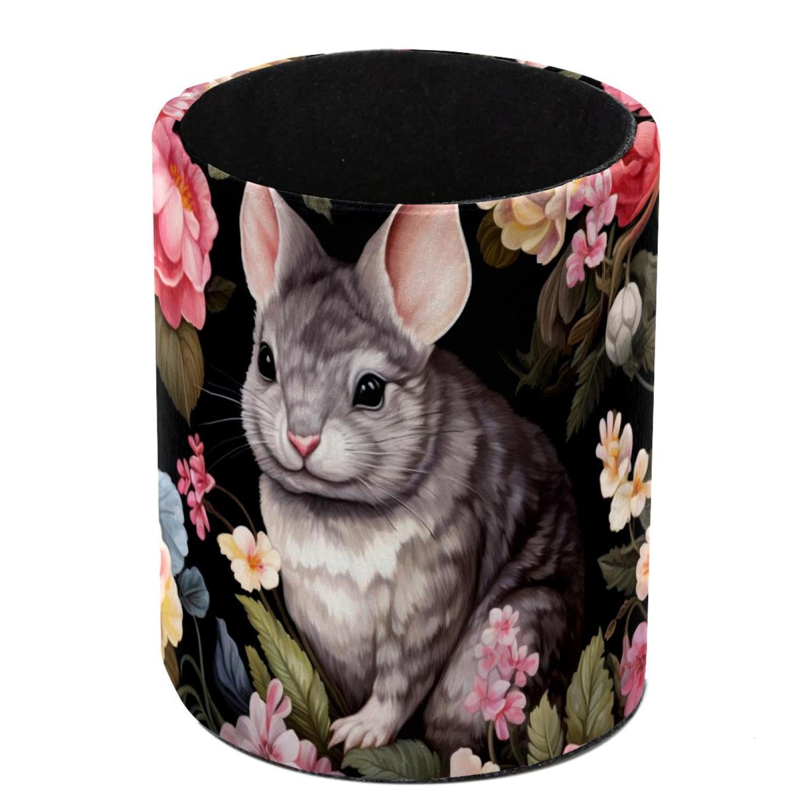 Round Creative Pen Holder |Chinchilla Desktop Storage Organizer|Gadget ...