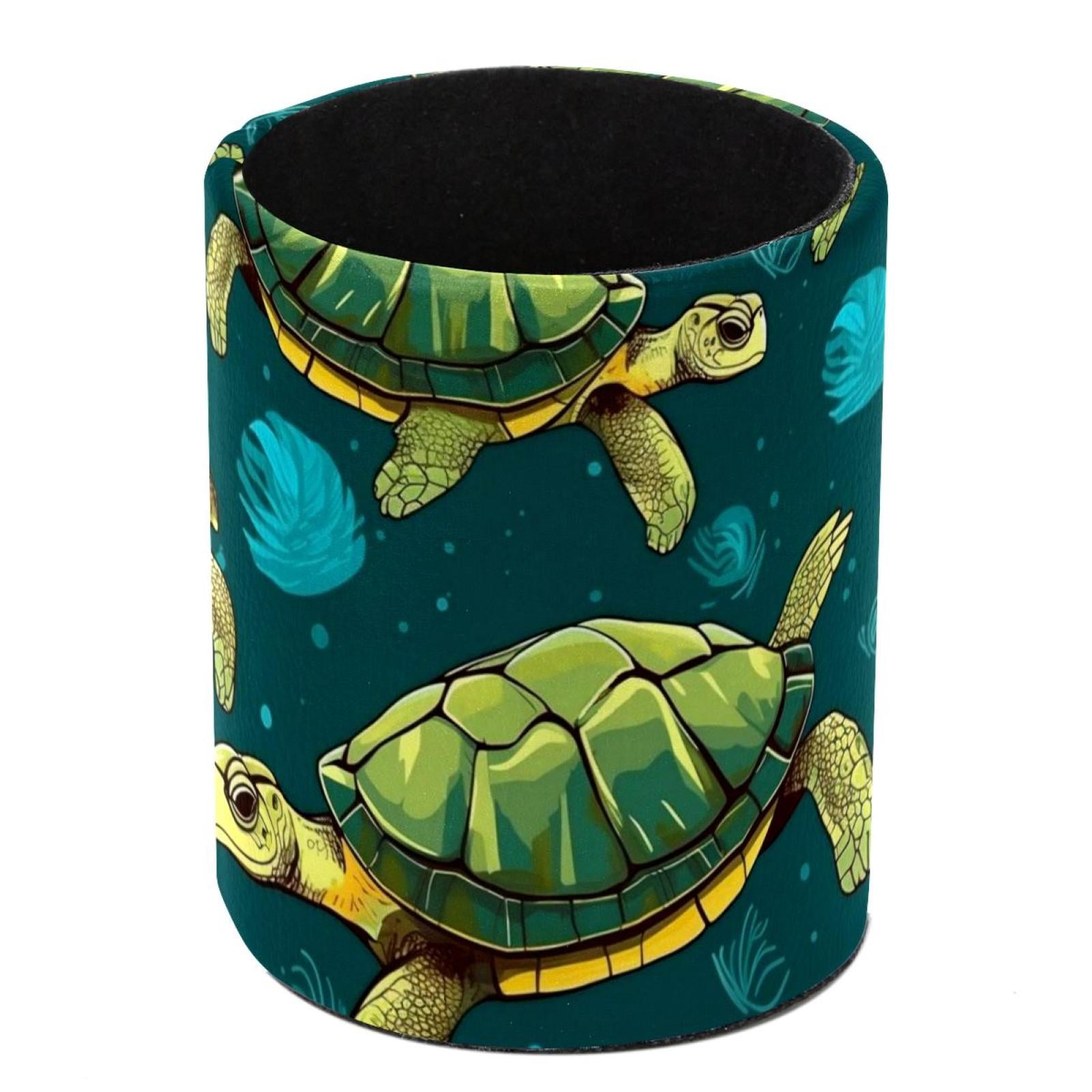 Round Creative Pen Holder |Sea Turtle Desktop Storage Organizer|Gadget ...