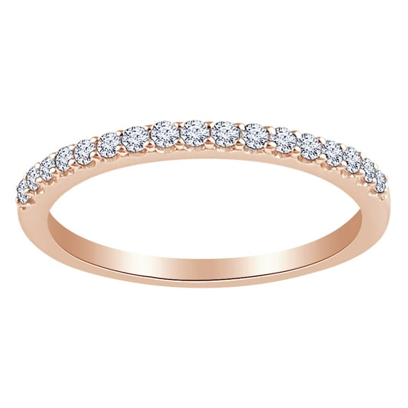 AFFY Round Cut White Natural Diamond Engagement Wedding Ring In 14K ...