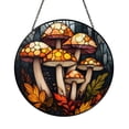 Round Decorative Hanging Art – Minimal Stained Glass Style Window ...