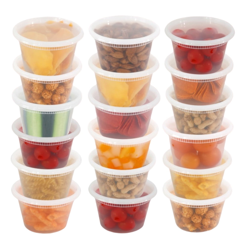 Round Deli Containers with Tight Lids,16 oz Disposable Takeout Box ...