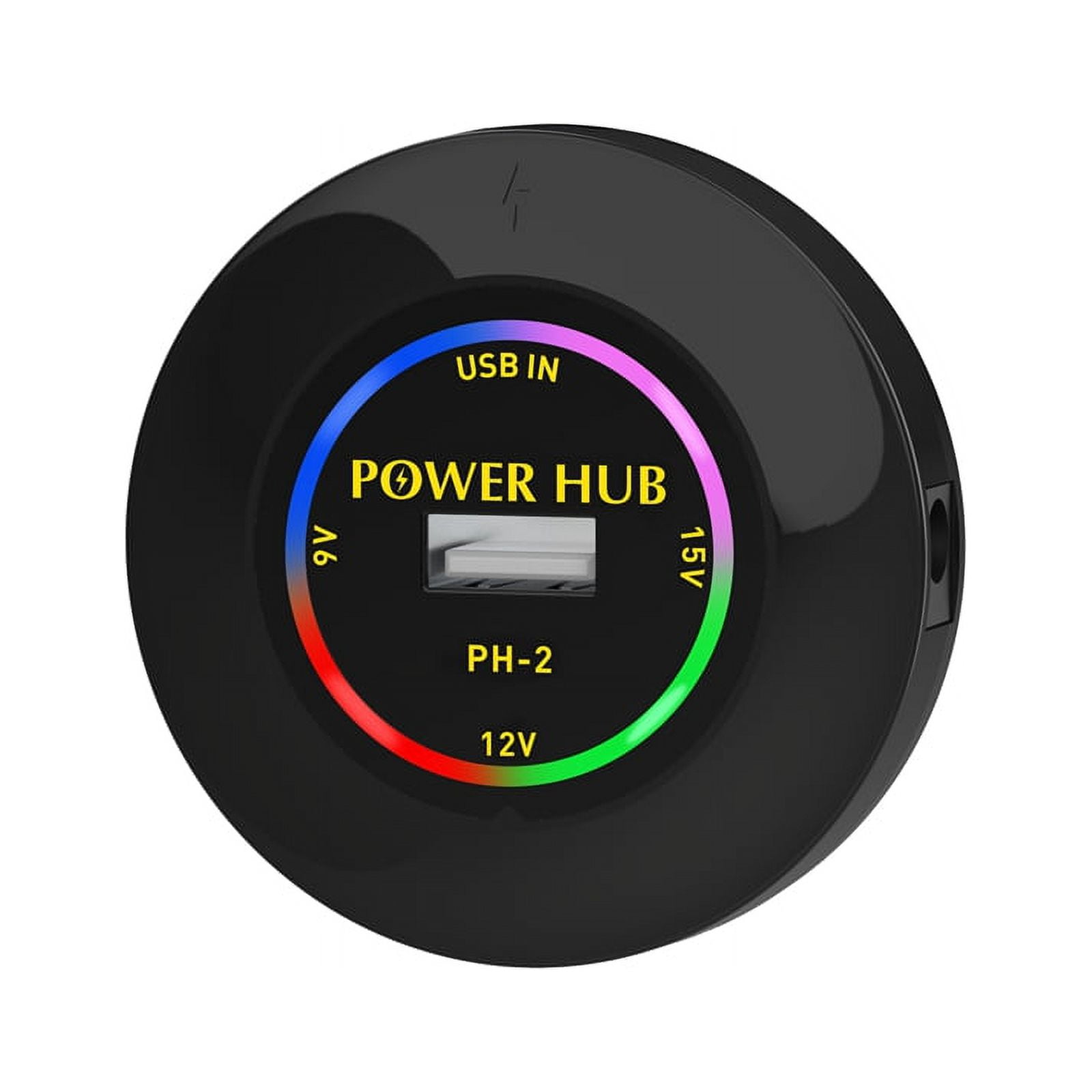 Round Desktop USB HUB Adapter 9V 12V 15V Splitter Docking Station for ...