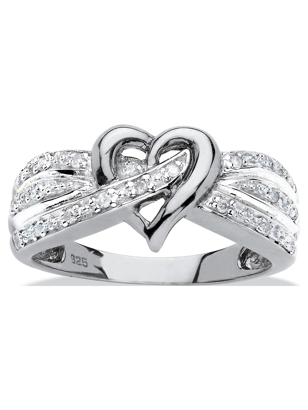 Sterling Silver Diamond Promise Ring - Walmart.com