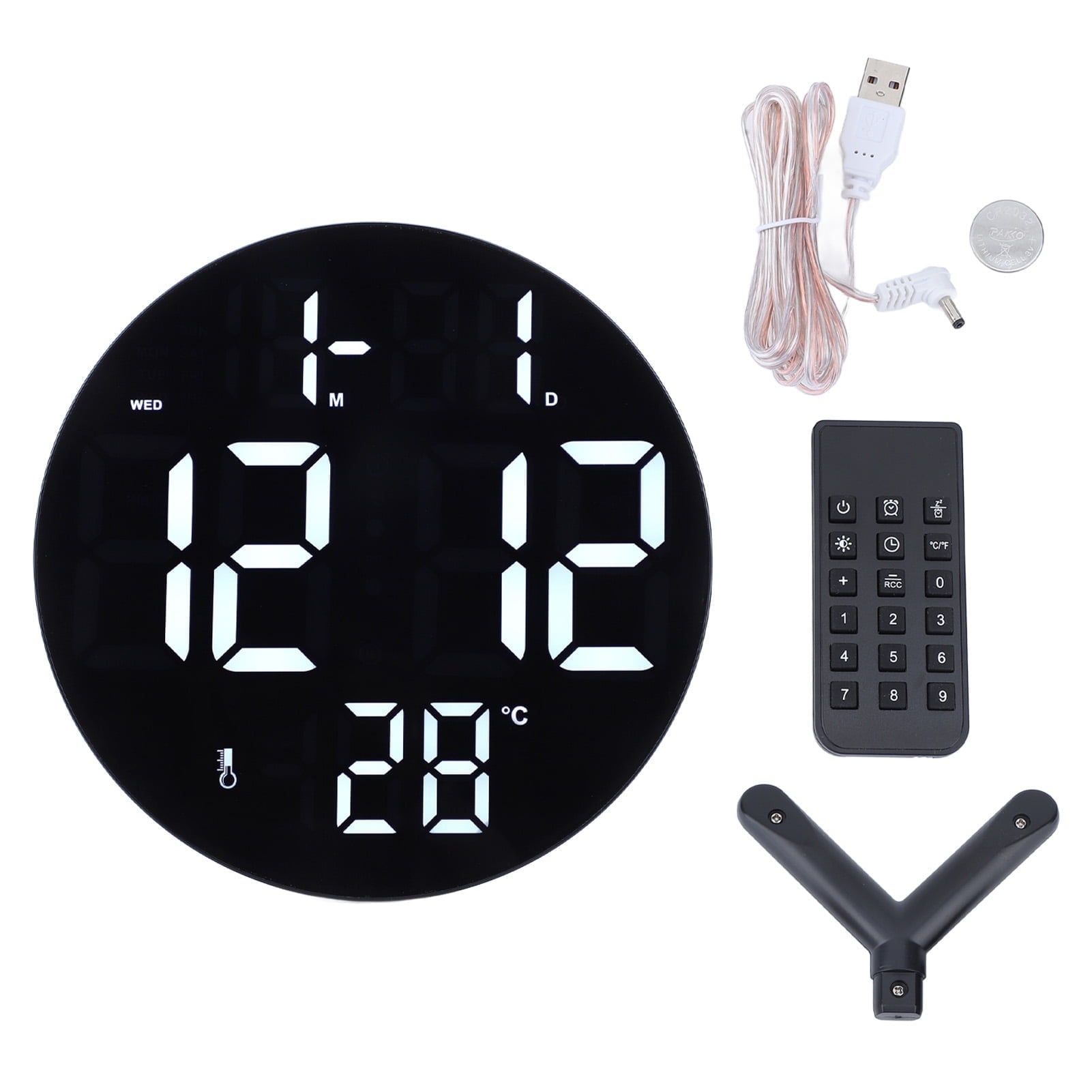 Round Digital Wall Clock,Smart Digital Clock ,LED Digital Wall Clock ...