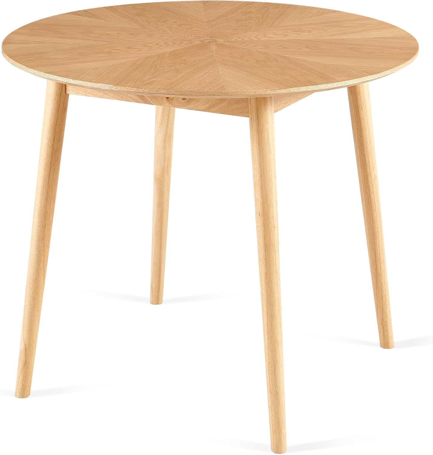 Round Dining Table for 2-4, Mid Century Modern 35 Inch Round Kitchen ...