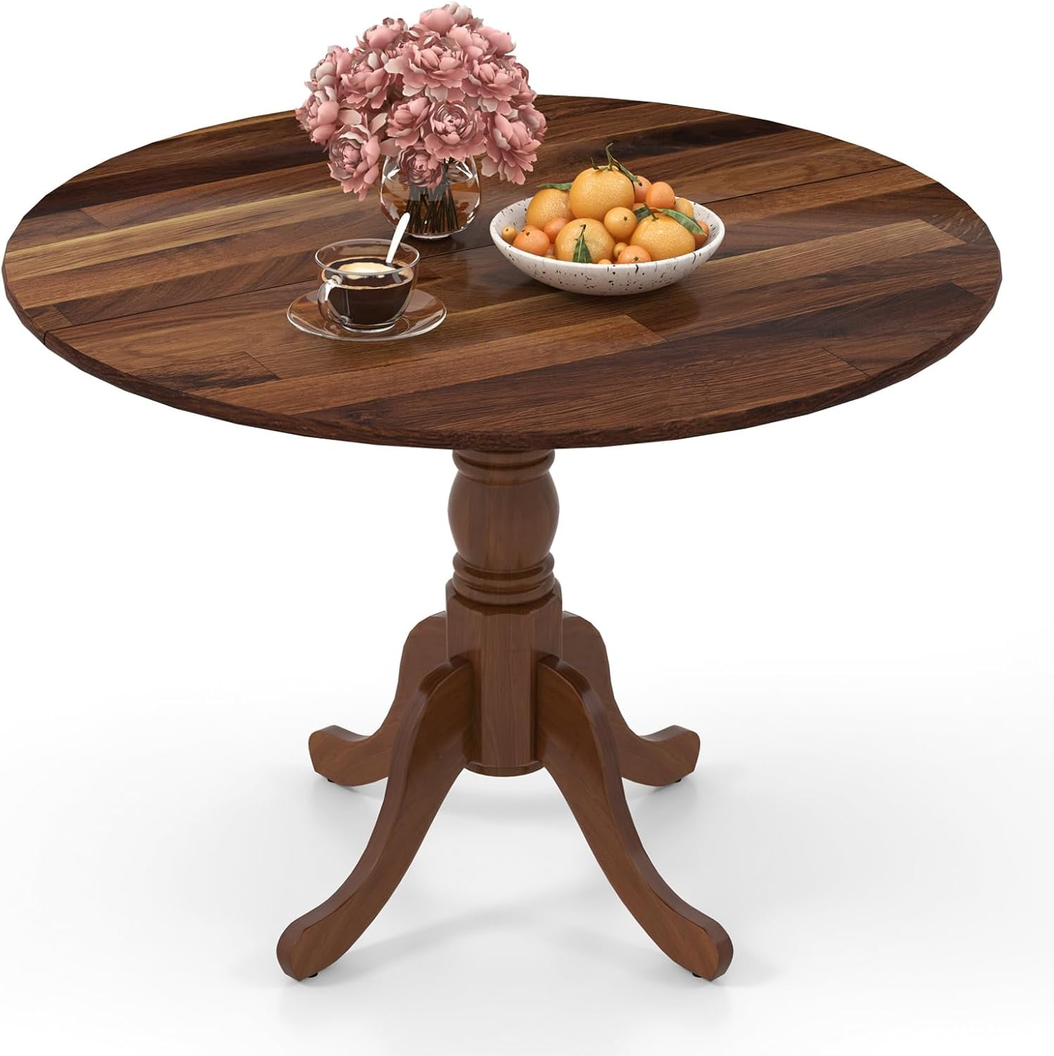 Round Dining Table for 4, 40 Inch Farmhouse Round Kitchen Table with ...