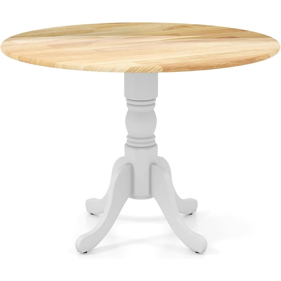 Round Dining Table for 4, 40 Inch Farmhouse Round Kitchen Table with ...