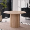 Picket House Furnishings Liam Round Dining Table in White and Natural ...