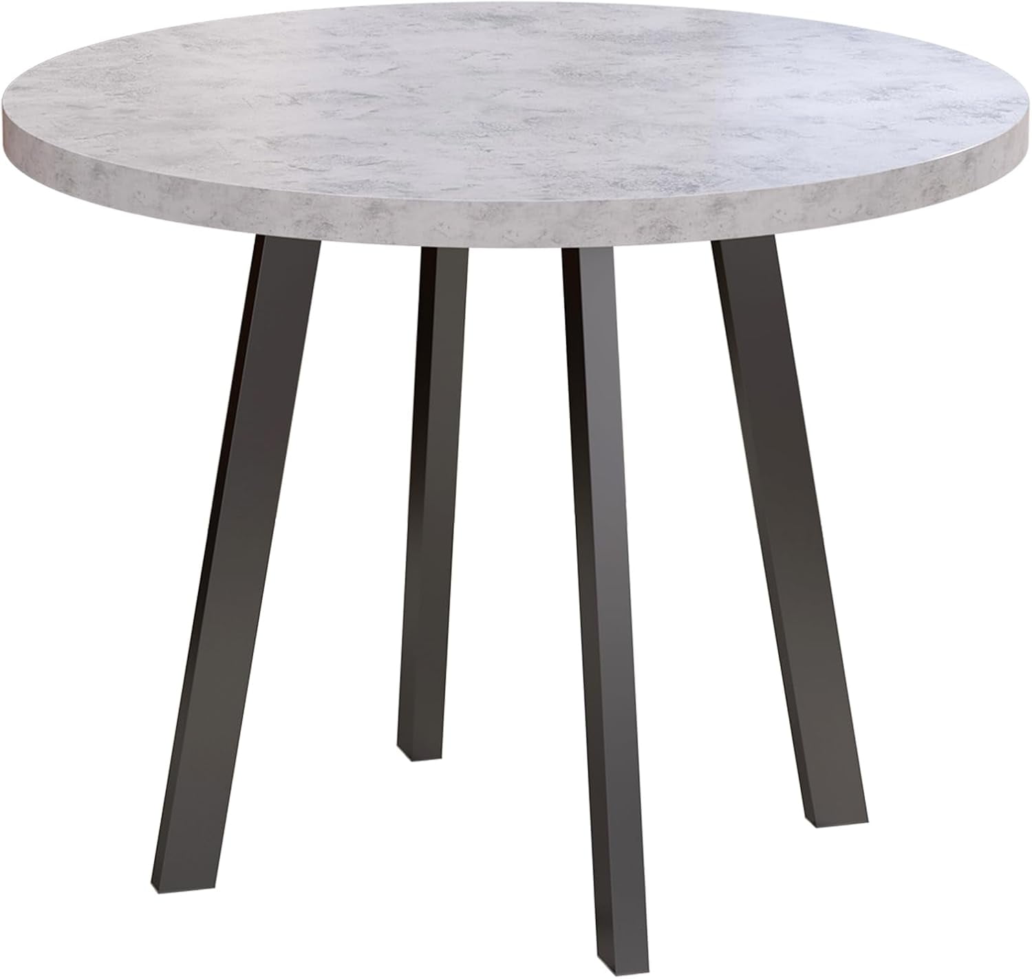 Mid Century Round Dining Table - Small Space Friendly for Kitchen ...