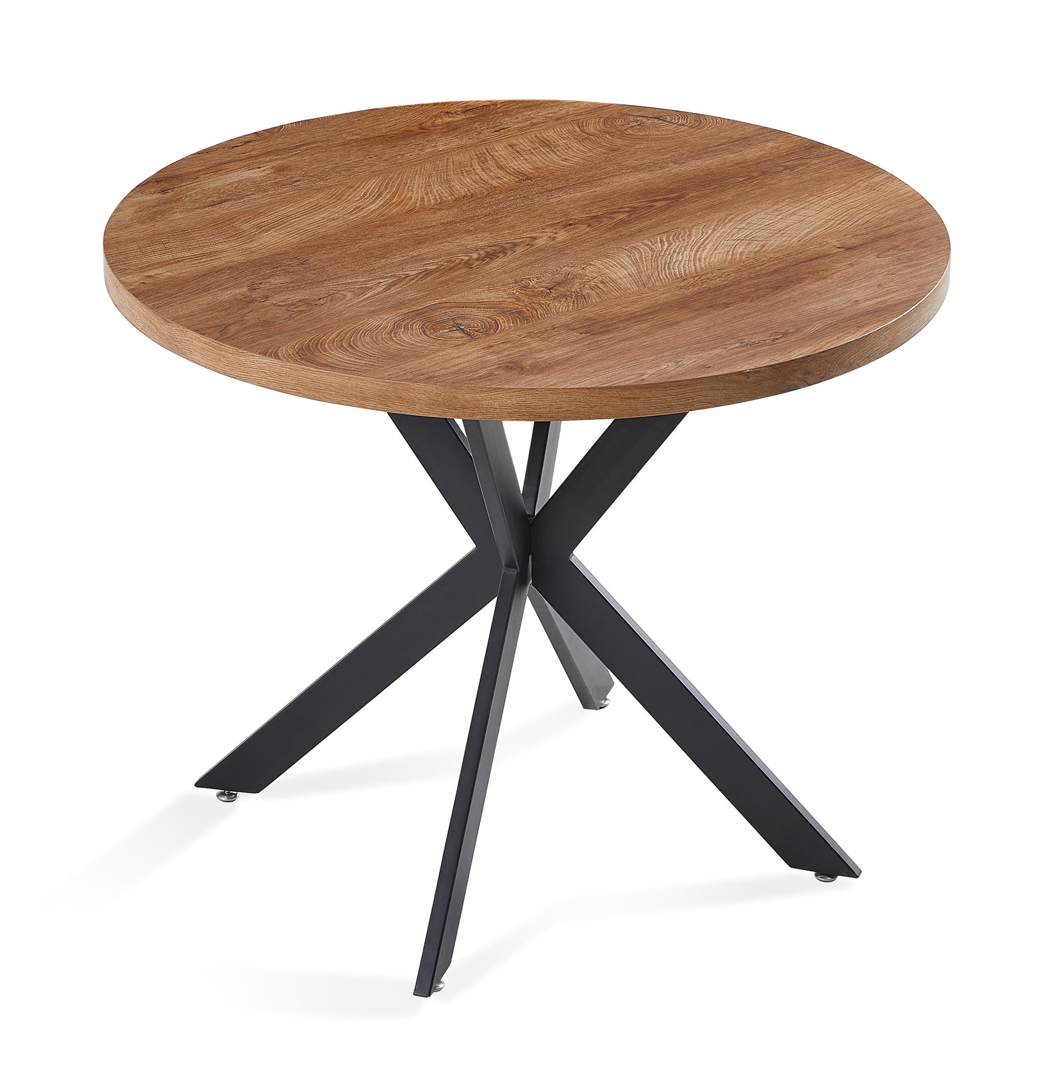 Round Dining Table Set, Easy Assembly Coffee Table for Kitchen/Office ...