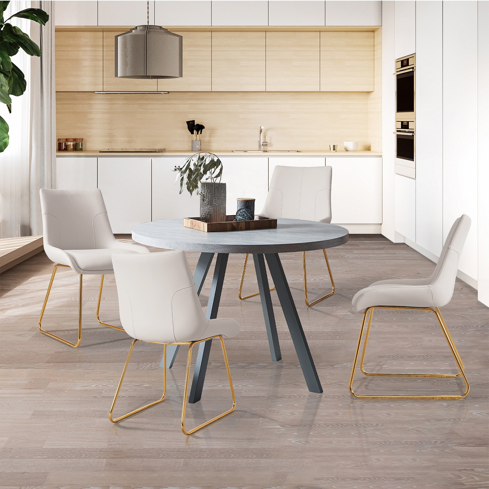 Best Choice Products Kids Mid-Century Modern Dining Room Round Table ...