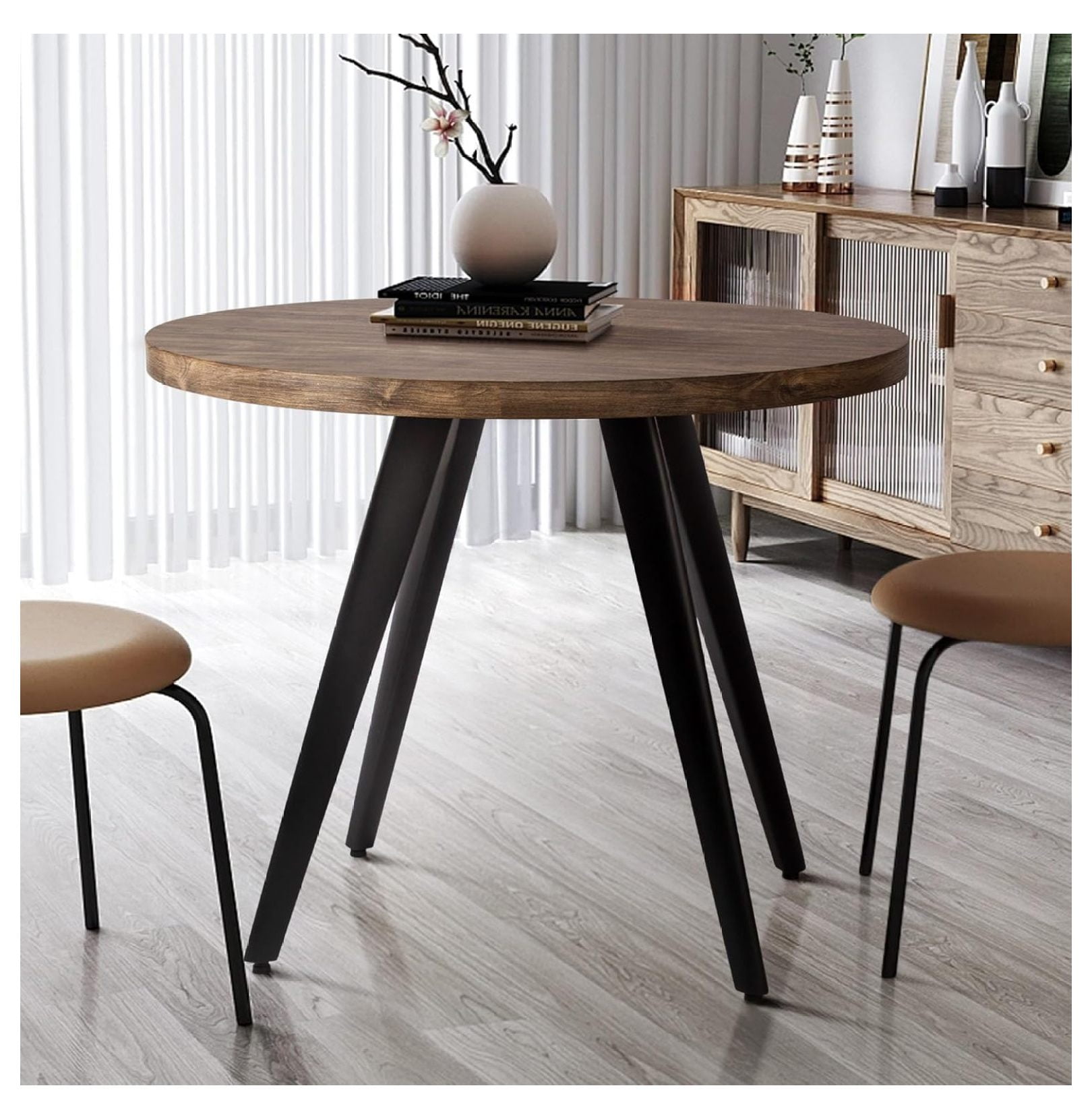 Round Dining Table, Small Dining Table for 2, 31.5" Round Table ...