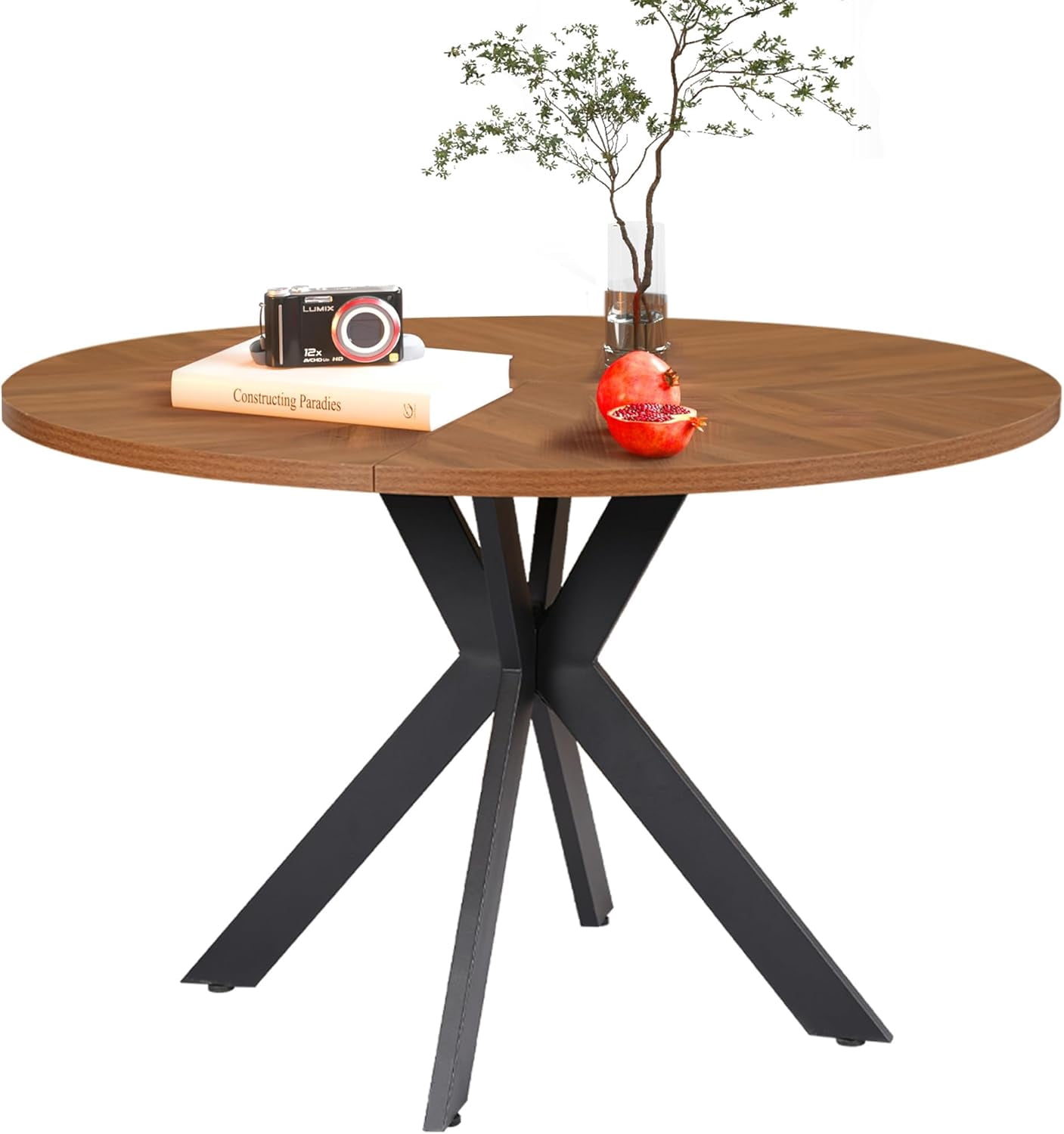 Round Dining Table for 6 People,47.24" Circle Modern Dining Table ...
