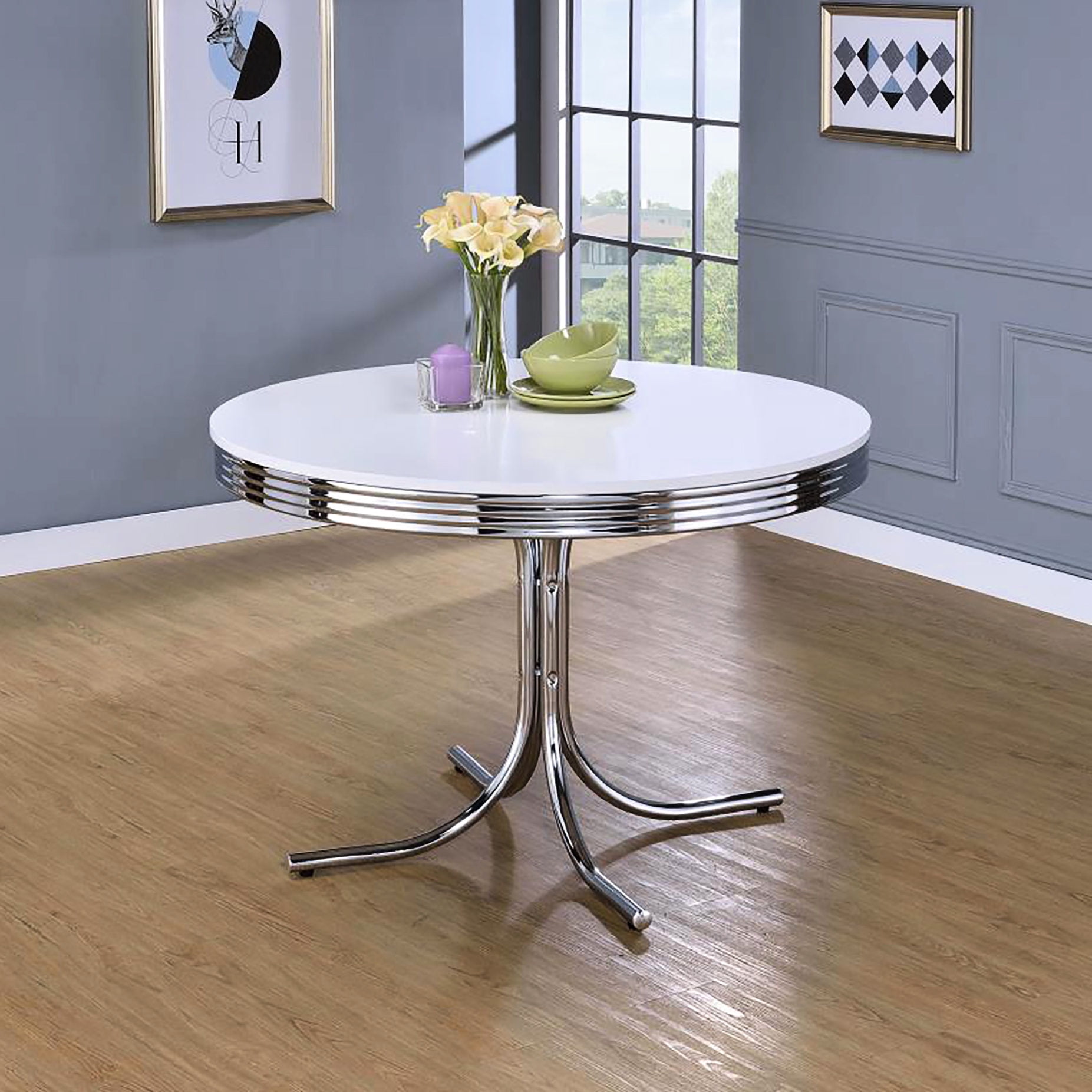 Round Dining Table for Family | Used in Dining Room and Kitchen ...