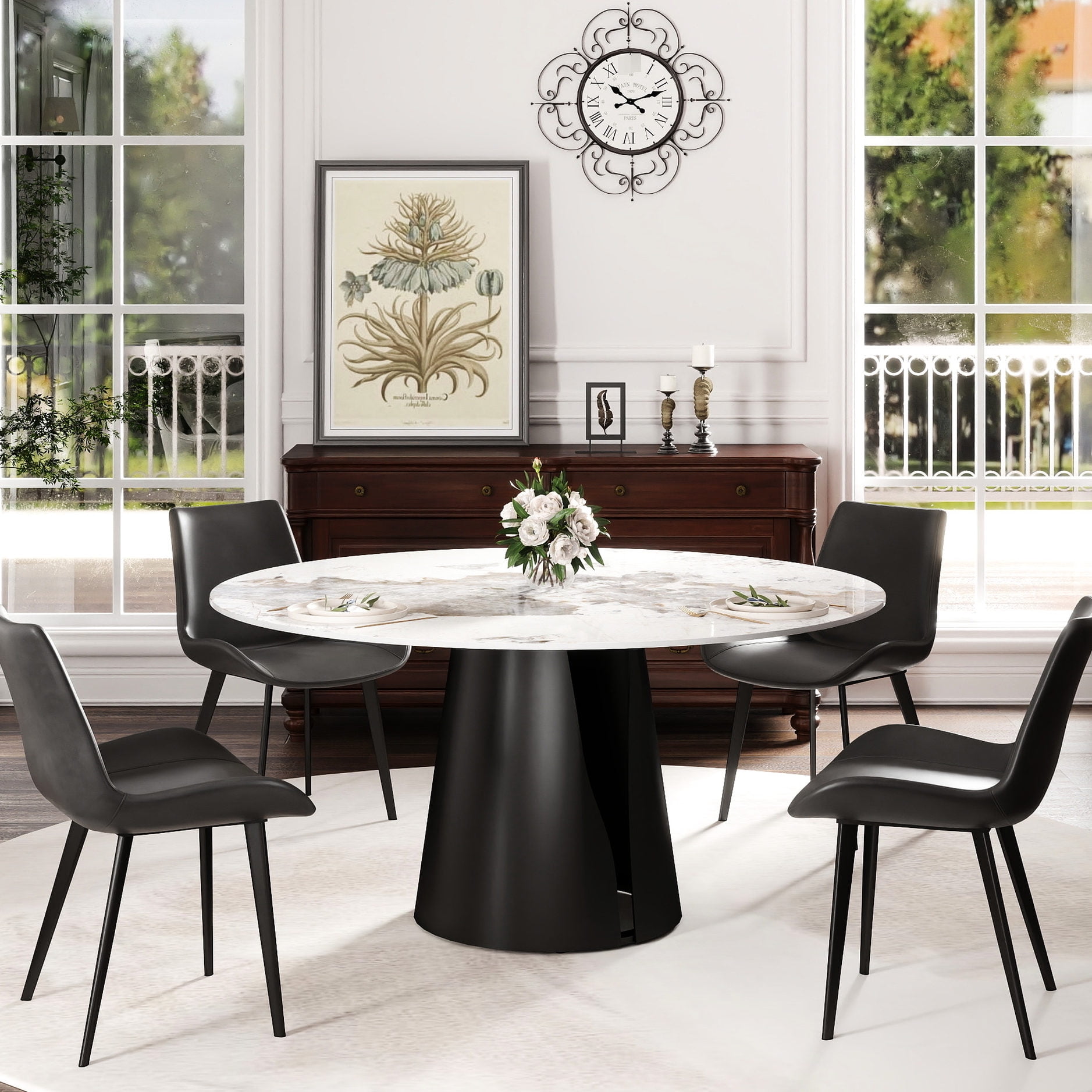 Round Dining Table for Large Groups | For Family and Friends | Sintered ...