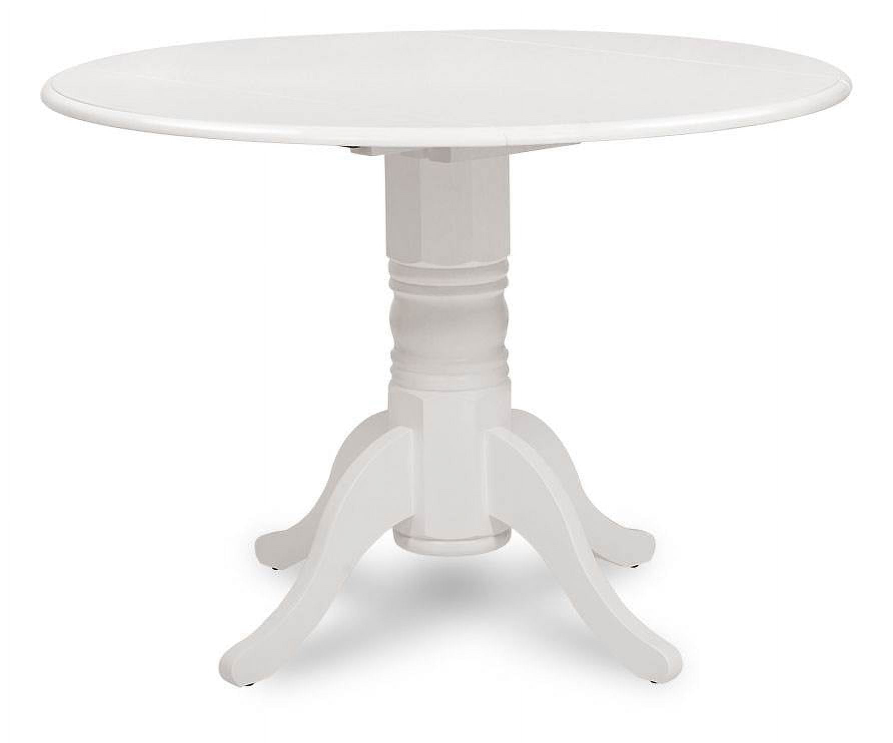 Round Dining Table in White Finish - Walmart.com