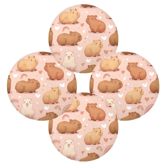 Round Dinner Plate Mat Round Placemat 15.4x15.4inx4 Placemat Table Mat ...