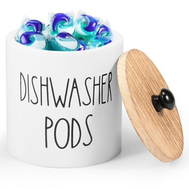 Laundry Pods Container Automatic Pop-Up Dishwasher Pod Holder Large ...